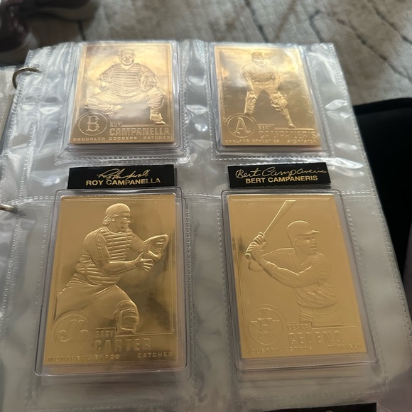 Other | 22k Gold Baseball Cards Danbury Mint 5 Cards | Poshmark